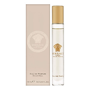 Versace Eros Pour Femme Eau De Parfum Rollerball for Women, .3 Ounce