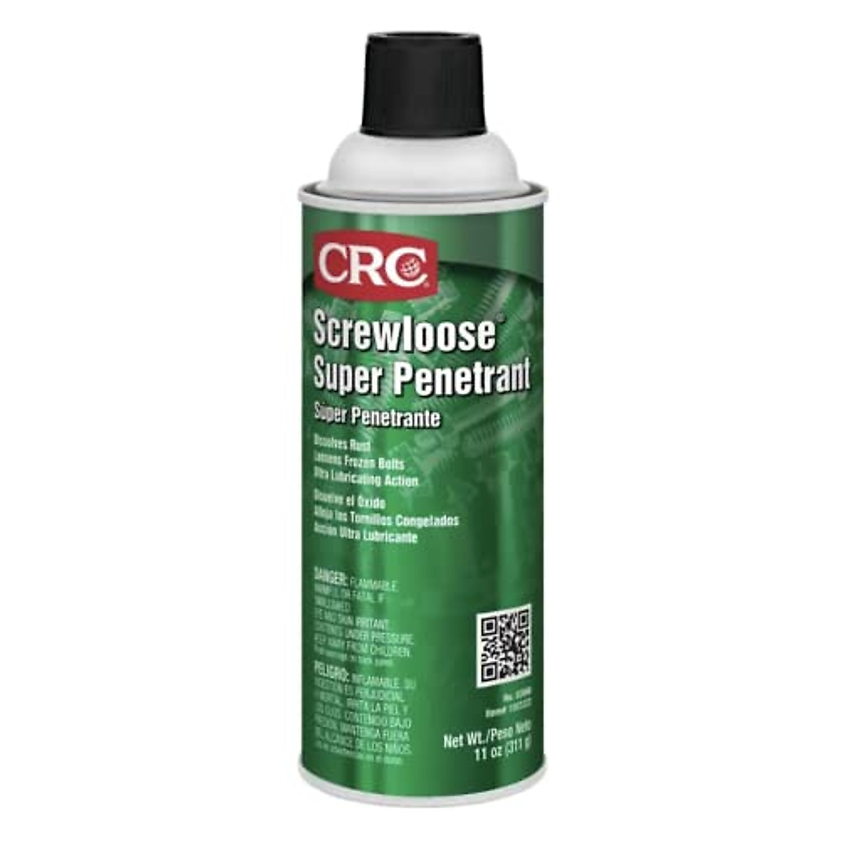 CRC Screwloose Super Penetrant 03060 – 11 WT OZ, Plastic Safe Aerosol for Corroded Fasteners, Seized Mechanical Components