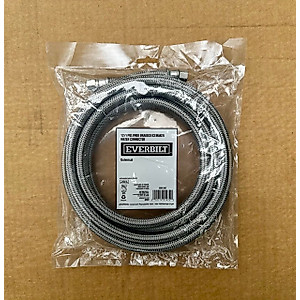 (Everbilt)12ft Universal Polymer Braided Icemaker Water Connector