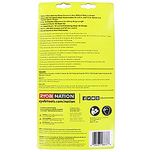 Ryobi A99HT2 Door Hinge Installation Kit/Mortiser Template Bundled with Ryobi A99DLK4 Wood and Metal Door Lock Installation Kit for Installing Deadbolts and Locksets