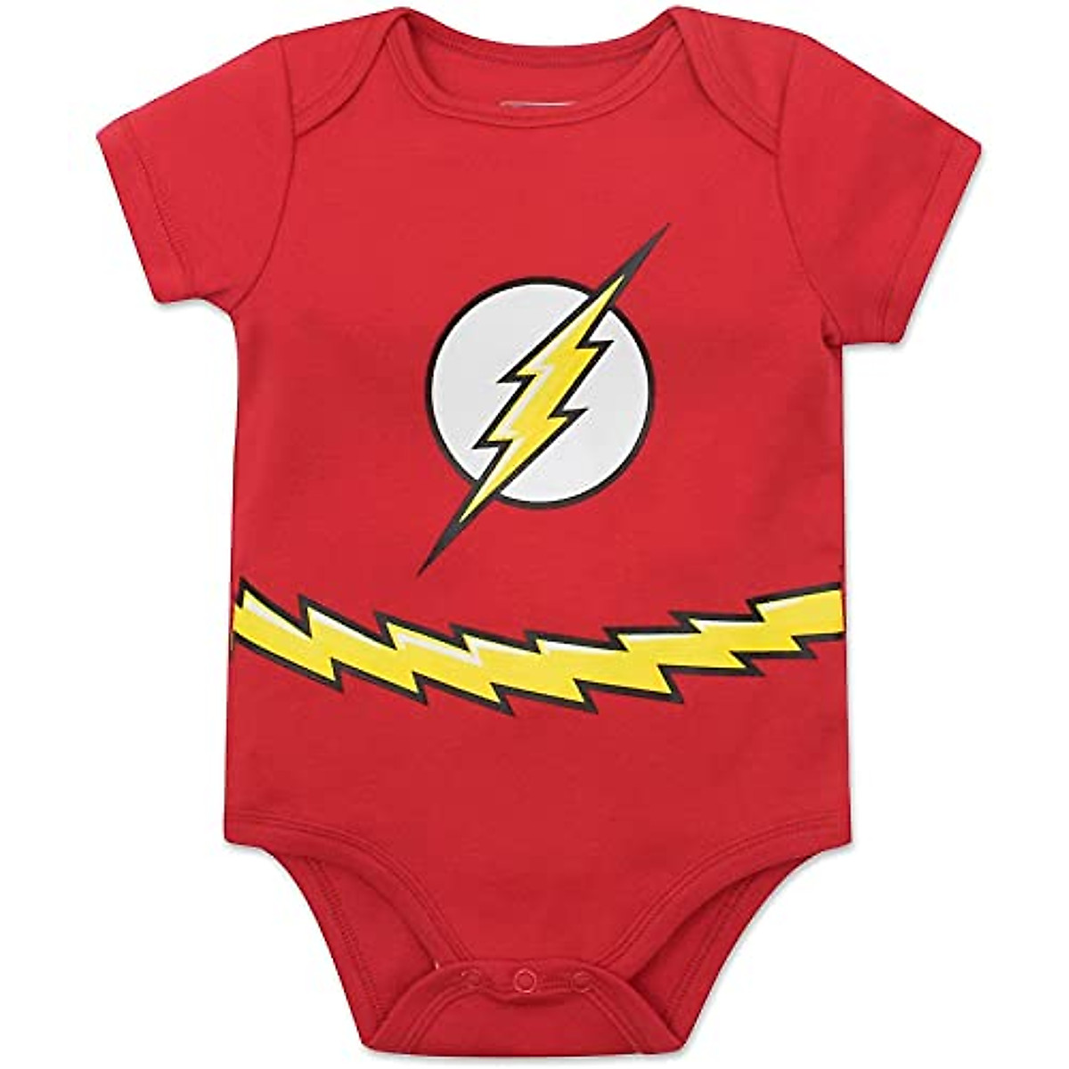 WARNER BROS Justice League Batman Superman The Flash Newborn Baby Boys 5 Pack Cosplay Costume Bodysuits Logo 3-6 Months