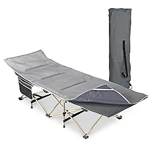 Yescom Outdoor Collapsible Camping Cot Folding Tent Bed with Carry Bag Potable for Travel Hunting Patio Home Office Rest