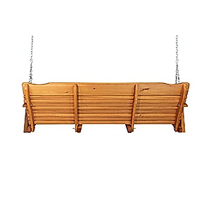 Kilmer Creek Rustic Finished 5' Cedar Porch Swing, Amish Crafted