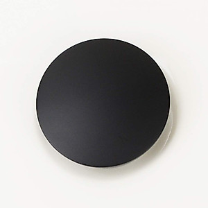 Purelux Pop up Drain Stopper for Bathroom Sink Vessel or Vanity Sink Without Overflow, Matte Black Finish Spring Pop-Up Drain