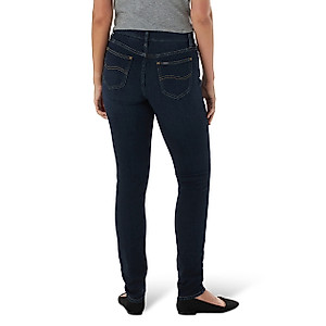 Lee Women's Ultra Lux Mid-Rise Slim Fit Skinny Jean, New Lawrence, 10 Short