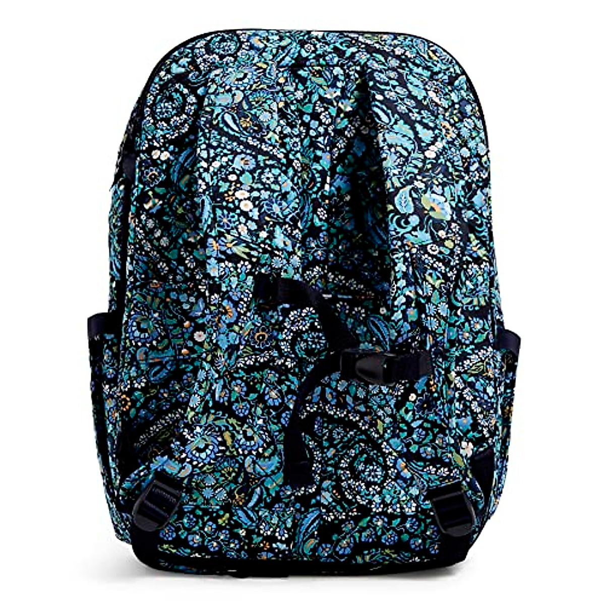 Vera Bradley Women's Cotton Large Travel Backpack Travel Bag, Dreamer Paisley - Recycled Cotton, One Size