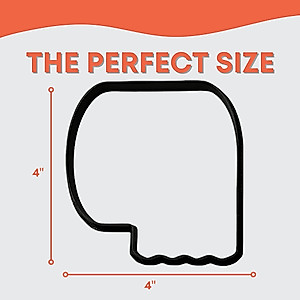 Toilet Paper Roll Cookie Cutter with Easy to Push Design (4 inch)