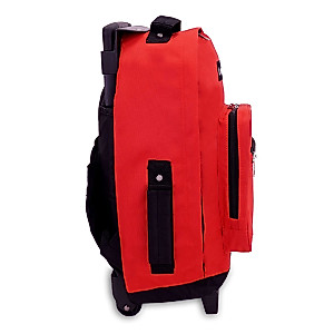 Everest Wheeled Backpack - Standard, Red, One Size,1045WH-RD/BK