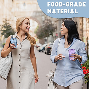 Insulated Coffee Tumblers with Flip Lid 12oz / 17oz, Stainless Steel Travel Coffee Mug Leak Proof, Vacuum Insulated Coffee Mug Thermos Cup, Keeps Cold and Hot for Coffee Tea