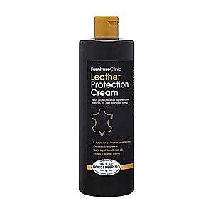 Furniture Clinic Leather Protection Cream | Leather Conditioner & Protector for Car Seats, Leather Furniture, Shoes, & More, 8.5oz/ 250ml