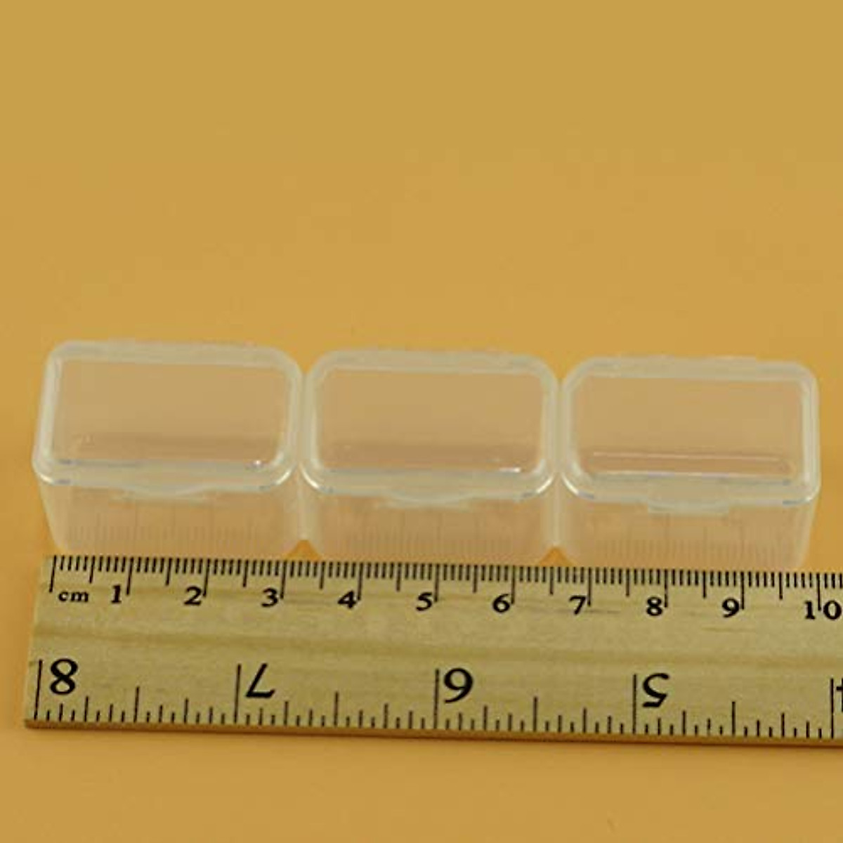 EXCEART 21 Compartments Clear Plastic Organizer Box Container Craft Storage for Beads Organizer 2pcs
