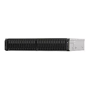 QNAP TS-h2490FU-7302P-128G 24 Bay Dual Node NAS with One Dual-Port 25GbE SmartNIC Ports and 1100W Redundant PSU