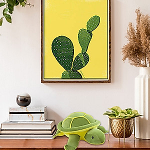 AUCOOMA Sea Turtle Stuffed Animal Plush Soft Tortoise Plush Toy Plushie Pillow Gifts 9.8"