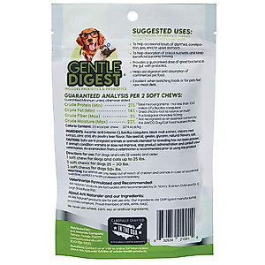 ARK NATURALS Gentle Digest Soft Chews, Vet Recommended Dog and Cat Prebiotics and Probiotics, Digestive and Immune System Support, 2 Pack