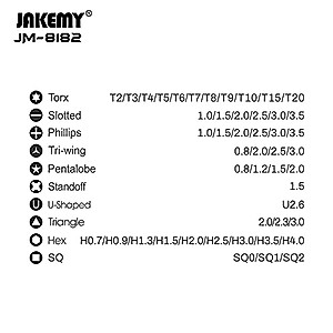 Precision Screwdriver Set 49 PCS Small Magnetic Bits Exquisite Tools Pentalobe Slotted Phillips Hex Torx Electronics Repair Kit for iPhone iPad Tablet Xbox