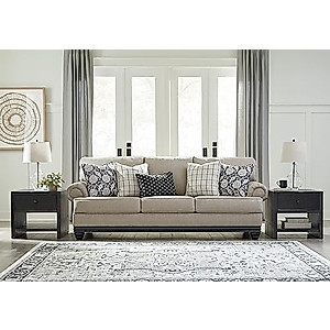 Signature Design by Ashley Elbiani Classic Sofa for Living Room, Light Gray