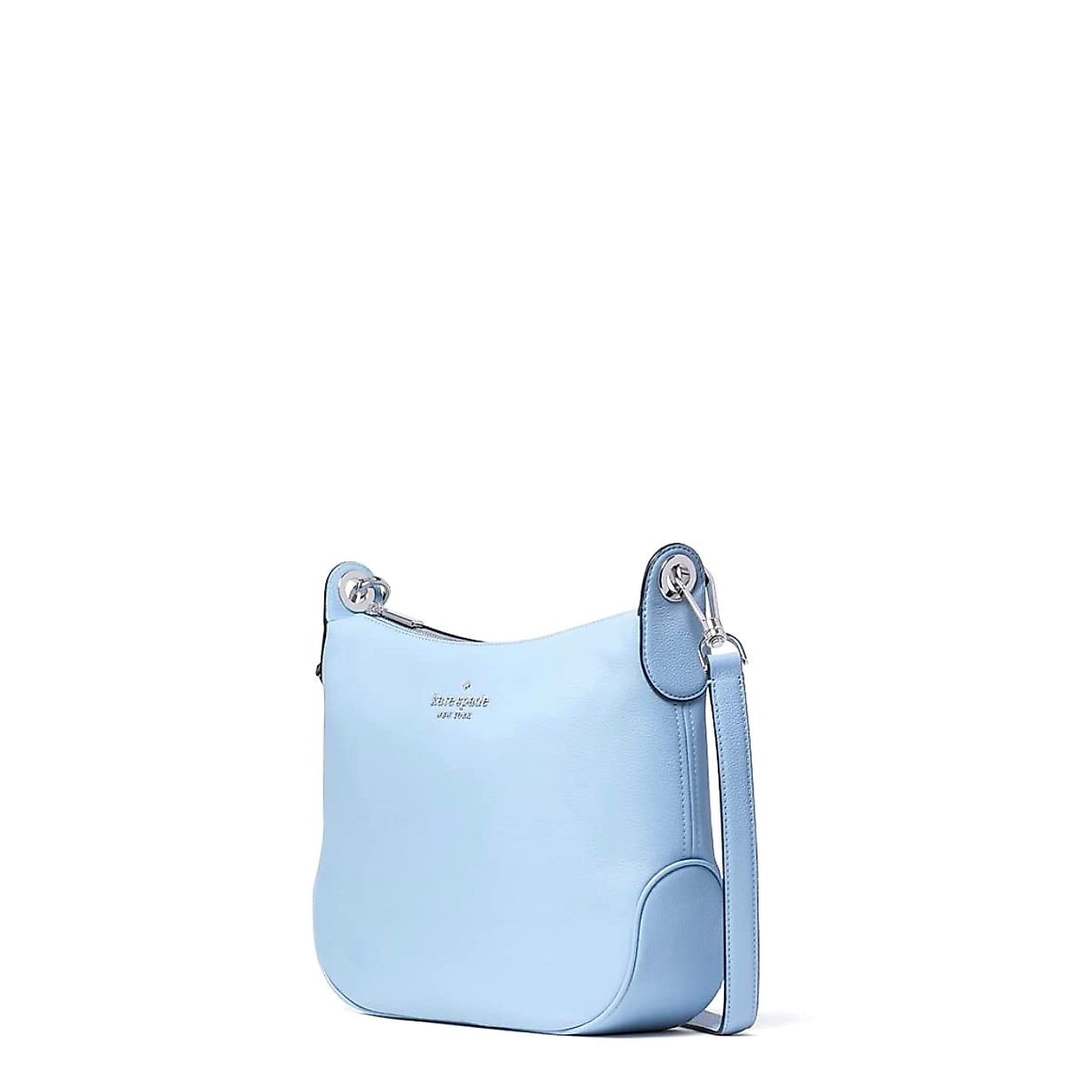 Kate Spade Rosie Crossbody Bag Zip Pouch Pebbled Leather In ocean fog