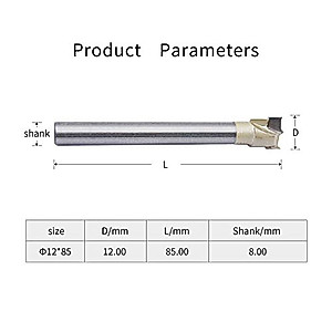TIDEWAY Forstner Drill Bit Woodworking Hole Saw Wood Cutter Dia 15/32"(12mm)