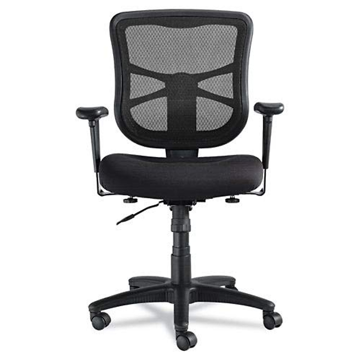 Alera ALEEL42BME10B Elusion Series Mid-Back Swivel/Tilt Mesh Chair with 17.9 in. - 21.8 in. Seat Height - Black