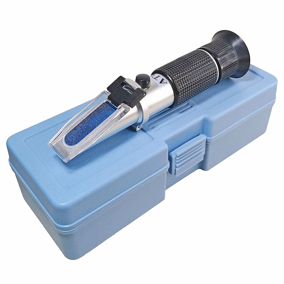 Agriculture Solutions Antifreeze Refractometer Displaying in Fahrenheit for Checking Freezing Point of Automobile Antifreeze Systems and Battery Fluid Condition. Battery Acid, Glycol, Coolant, Antifreeze Tester