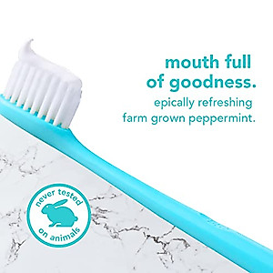 Hello Antiplaque Whitening Toothpaste, Fluoride Free Toothpaste for Teeth Whitening with Natural Peppermint Flavor and Tea Tree Oil, Peroxide Free, Gluten Free, SLS Free, 3 Pack, 4.7 OZ Tubes