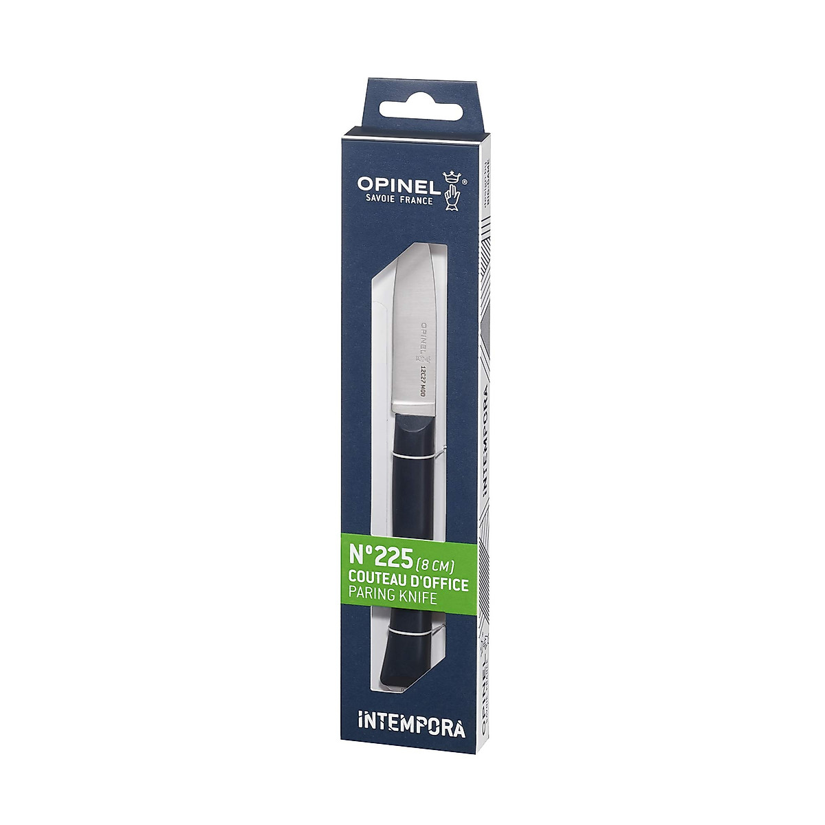 Opinel Intempora Paring Knife –Serrated High Carbon Steel Blade, Easy to Handle, Full Tang Construction, Made in Portugal