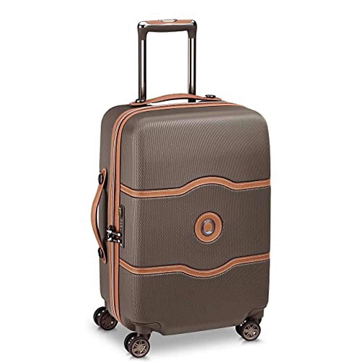 DELSEY PARIS Chatelet Air Hardside Luggage, Spinner Wheels, Chocolate Brown, Carry-on 21 Inch