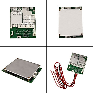 Flylin 1Pcs Battery Protection Board, 4S 100A 12V BMS Battery Protection Board with Balance LiFePO4 Lithium Iron Phosphate Charging Controller LFP (4S 100A 12V)