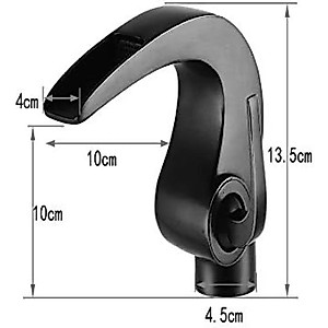 Kitchen & Bath Fixtures Taps Faucet,Continental Brushed Waterfall Basin Faucet Retro Hot and Cold Wash Basin Faucet Bathroom Under Counter Basin Faucet