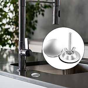 2 Inch Kitchen Sink Hole Covers, Faucet Hole Cover Stainless Steel Wash Basin Kitchen Sink Tap Hole Plate Stopper, Sealed Decoration Hole Cover (Silver)