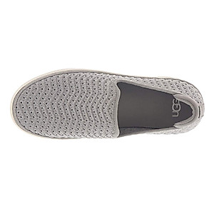 UGG K CAPLAN Slip-ON Sneaker, SEAL METALLIC KNIT, 1 US Unisex Little Kid