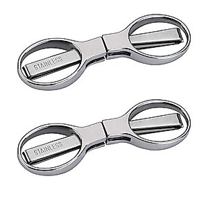 2Pcs Folding Scissors,Safe Portable Travel Scissors,Stainless Steel Telescopic Cutter Used for Home Office, Safety Portable Travel Trip Scissors