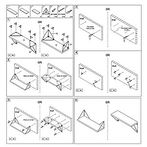 Coral Flower Space Saving Floating Mounted Set Of 3 Rustic Wood Wall Shelves Hanging Shelves for Decor and Shelving in Living Room, Bedroom and Bathroom