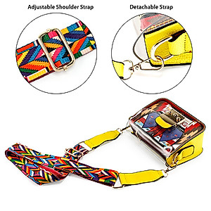 OCT17 Women Mini Clear Transparent Jelly Purse Plastic Cross fanny packs body Durable Summer Shoulder Bag