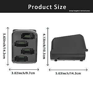 4-Slot Battery Charger Cradle with Power Supply for Zebra MC9300 Series Barcode Scanner Handheld Mobile Computer,12V/4.16A,P/N:SAC-MC9300-HC4SC1-01