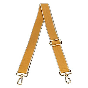 ZANQANO Purse Straps Replacement Crossbody Wide Adjustable Handbag Guitar Style (Yellow)