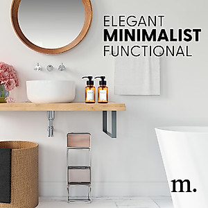 MaisoNovo Foaming Soap Dispenser - Hand Soap Refills for Foaming Dispenser - Amber Bottle 14 oz - 4 Mix Tablets