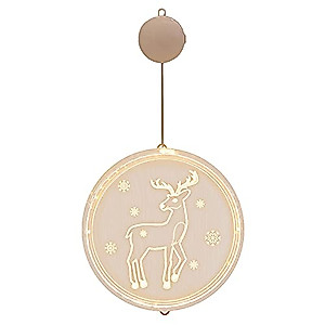 3D Disc Hanging Lights LED Christmas Lights Room Decoration Lights Wedding Party Home Garden Bedroom Outdoor Indoor Wall Decorations (B)