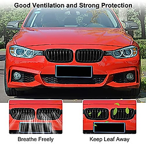 Vashly F30 F31 Grill Stripes Front Grille Kidney Grill Compatible with BMW 3 Series F30 F31 2012-2018 Replacement High Gloss Black Single Slat