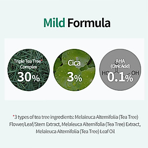 BRING GREEN Tea Tree CICA Soothing Toner Redness Relief for Face, Skin Balancing, AHA, Exfoliating Toner for Oily Skin, Korean Acne Treatment Skin Care, Hydrating, Calming for Dry Sensitive Skin