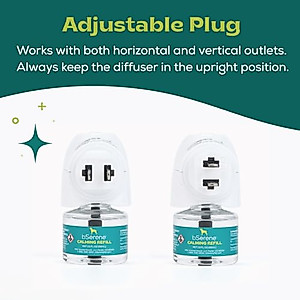 bSerene Pheromone Calming Solution for Dogs 30-Day Starter Kit: Plug-in Diffuser + Refill Helps Reduce Excessive Barking, Destruction, Stress, and Fear Great for Thunderstorms and Fireworks