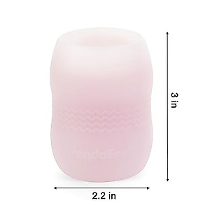 PandaEar Silicone Baby Utensils Set - Baby Bowl with Suction, Tiny Toddler Cup, and Self-Feeding Spoon Fork - Baby-Led Weaning Supplies for First Stage Infants (6 Months+)