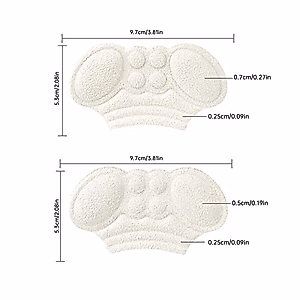 Premium Heel Pads For Shoes Big Self Adhesive Heel Inserts For Women&Men Heel Grips To Improve Shoe Fit And Comfort Heel Protectors To Pain Spa Buckets for Feet for Kids Party (D, One Size)