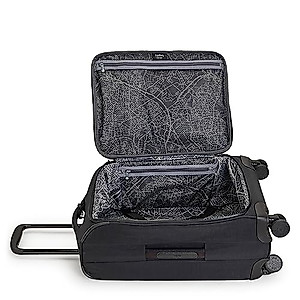 Kipling New Youri Spin Small 4 Wheeled Rolling Luggage Black Noir