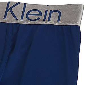 Calvin Klein Men's Steel Micro Boxer Briefs, dark midnight/mink/cobalt water, X-Large