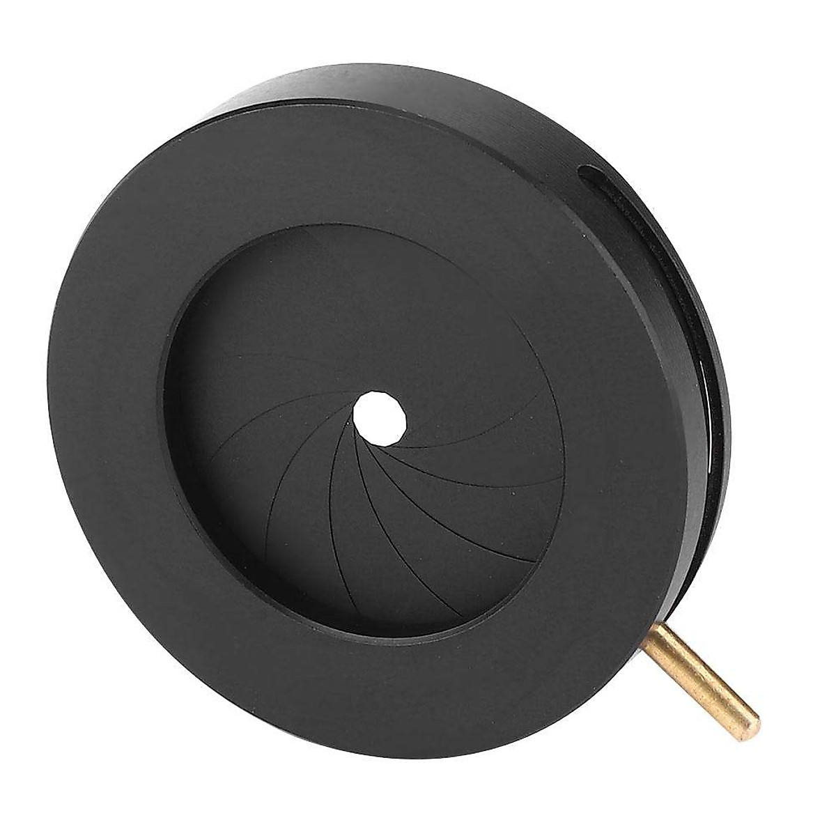 Fafeicy Microscope Adapter, Diaphragm Aperture Adjustable Lens Optical Diaphragm for Microscope(SK23)