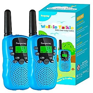 Soopotay Kids Toys for Boys Age 6-12, Walkie Talkies for Kids 2 Pack, Long Distance Kids Walkie Talkies Toys for Girls and Boys, Kids Two-Way Radios for 3-12 Years Old, Easter Basket Stuffers for Kids