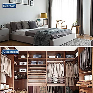 Hanging Closet Organizer and Storage Heavy Duty Clothes Rack Sturdy 3 Rod Garment Rack Large with Wire Shelving Height Adjustable Commercial Grade Metal Clothes Stand Rack for Bedroom Cloakroom,Black