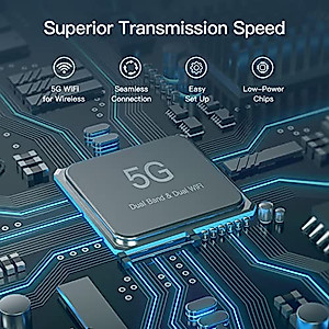 CARABC 5.0 CarPlay Wireless Adapter Factory Wired CarPlay, Wired to Wireless Apple Carplay Dongle, Plug & Play, Online Update