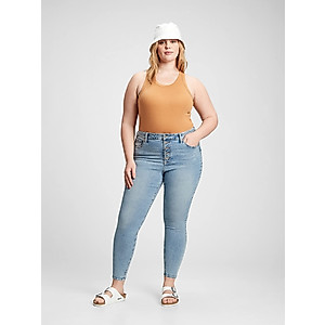 GAP Womens High Rise Legging Jeans, Light Haven, 29 Regular US